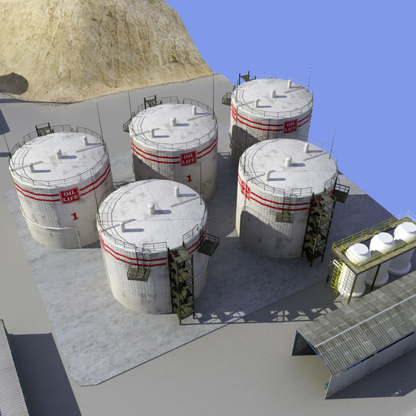 3d model fuel plant