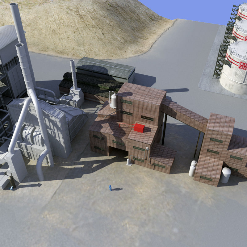 3d model fuel plant