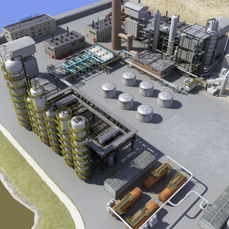 3d model fuel plant