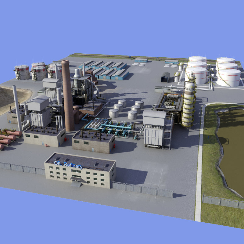 3d model fuel plant