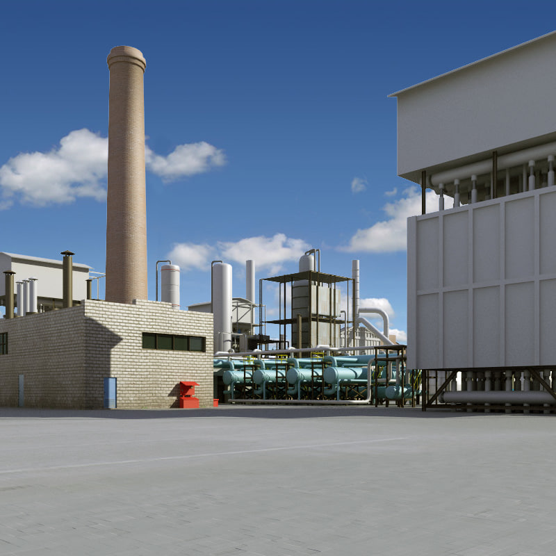 3d model fuel plant