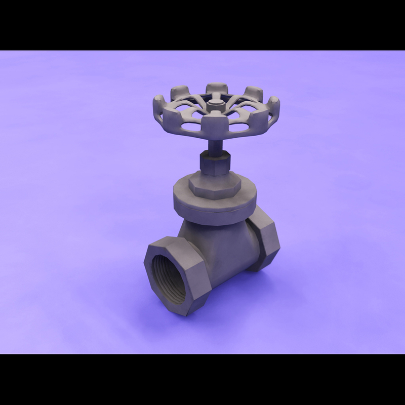 3d model gate valve