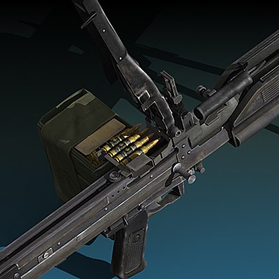 3d mk-43 mod 0 machine gun model