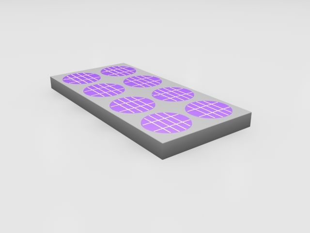 3d model photovoltaic cell animation