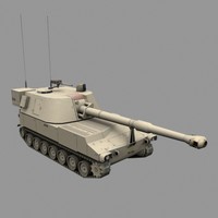 3d c4d m109a howitzer m109
