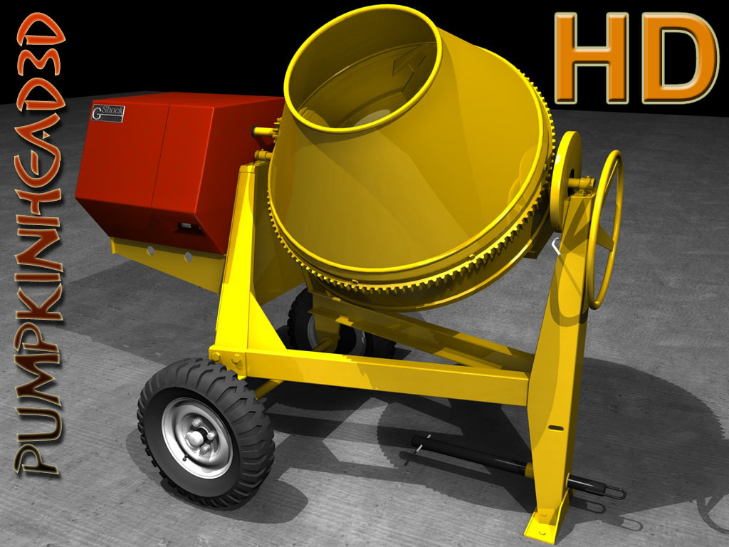cement mixer 3d model