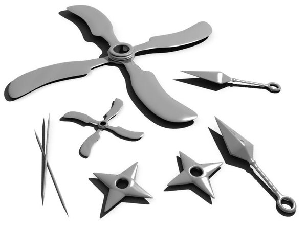 3d model shuriken ninja