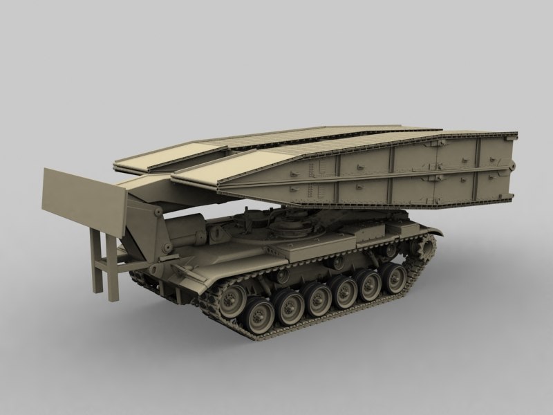 armored vehicle launching bridge 3d 3ds