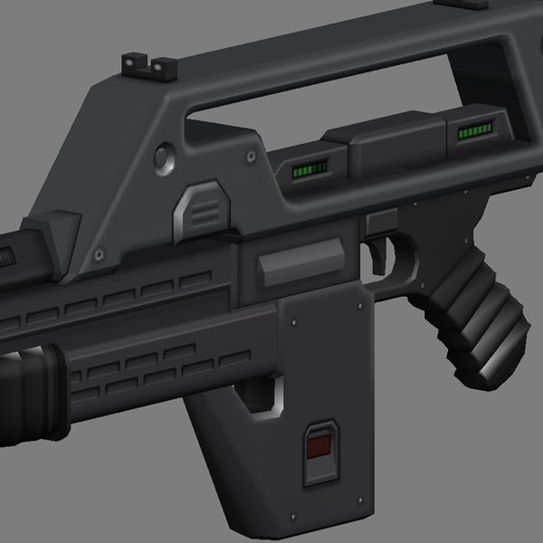 3d model pulse rifle