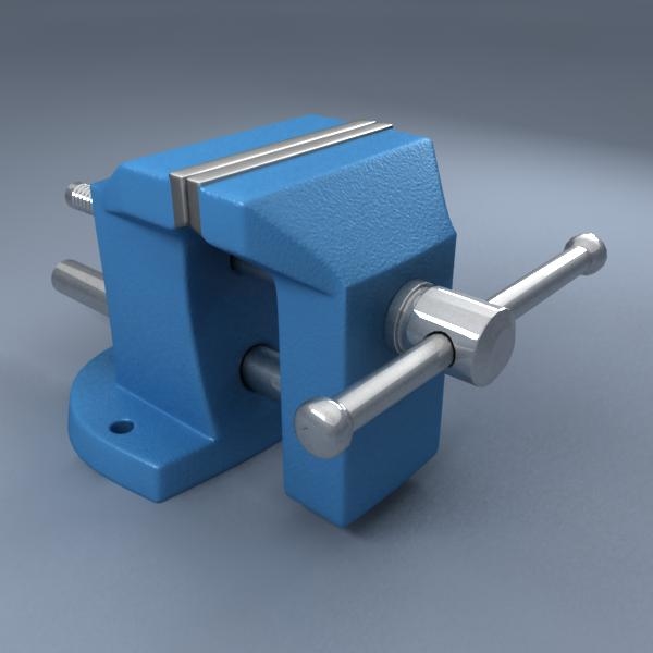 3d bench clamp model