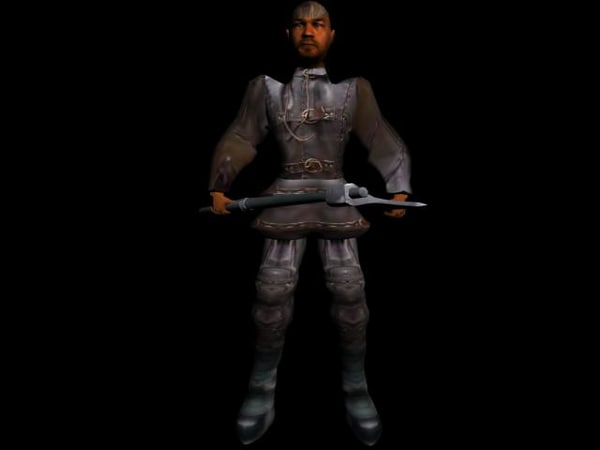 3d warrior animation