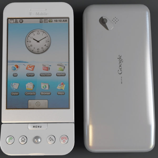 google phone t-mobile g1 3d model