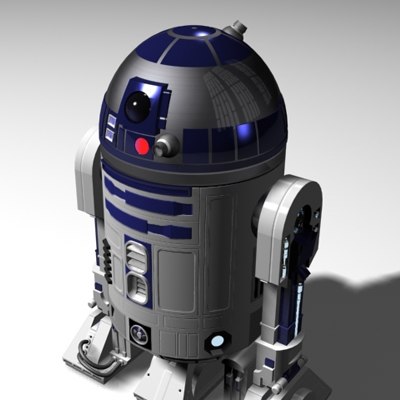 r2d2 3d 3ds
