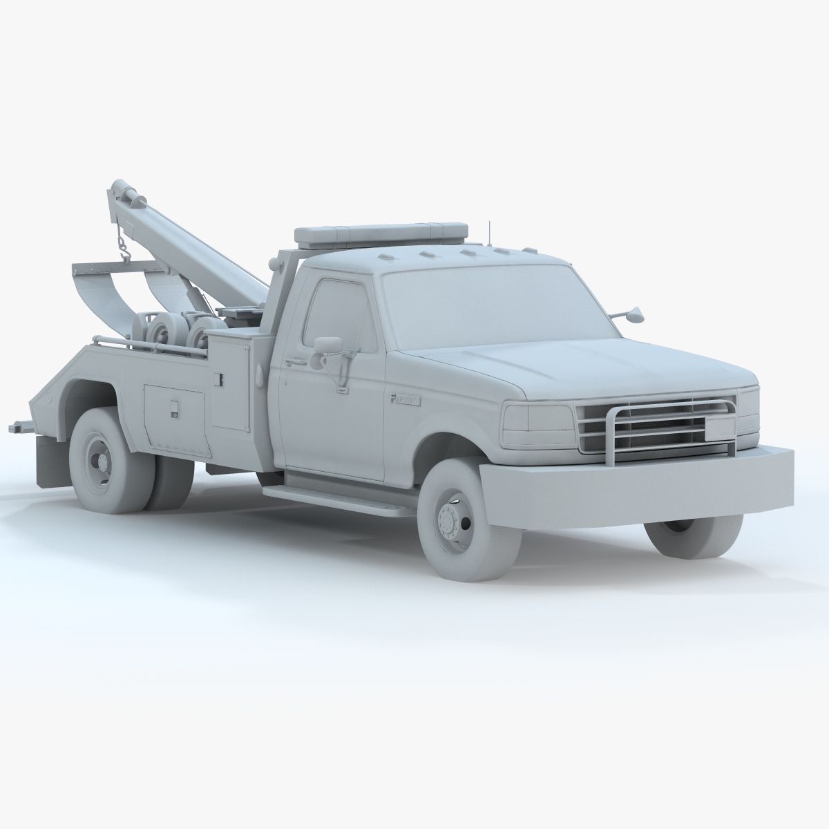 auto tow truck 3d model