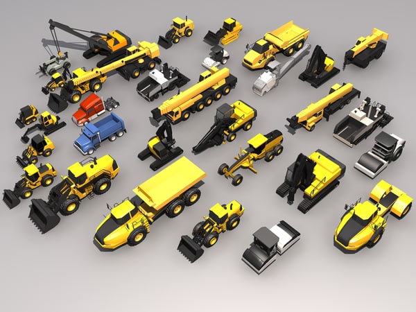 3ds construction machines