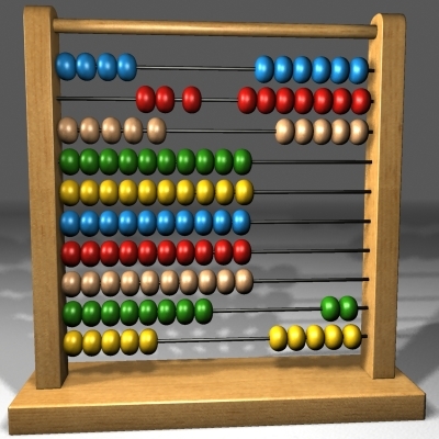 3d model of abacus