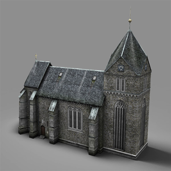 3d church model