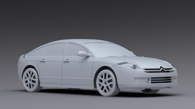 3d citroen c6 model