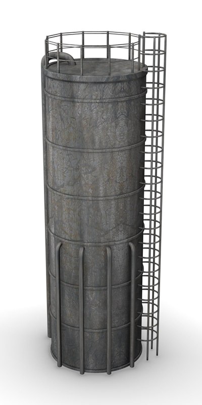 silo 3d model