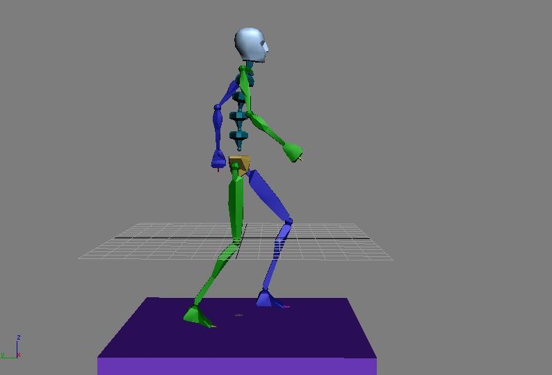 human walking 3d max