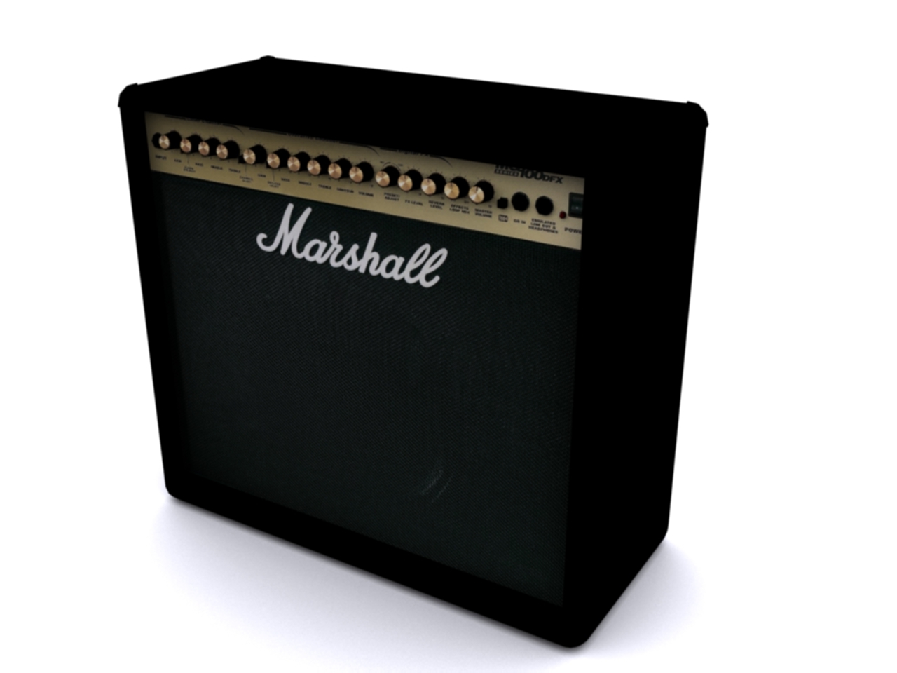 marshall amp 3d model