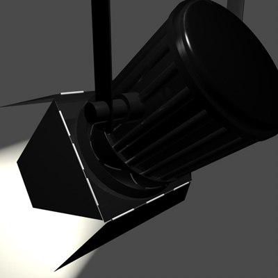 studio spot light c4d