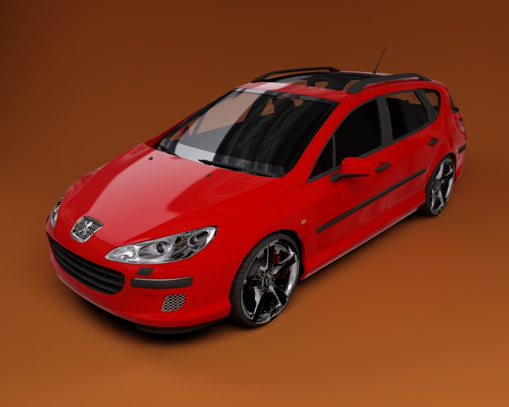 3d peugeot 407 sw model