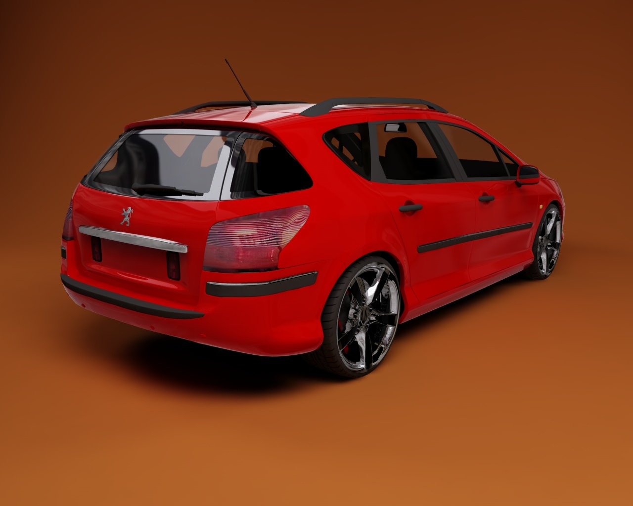 3d peugeot 407 sw model