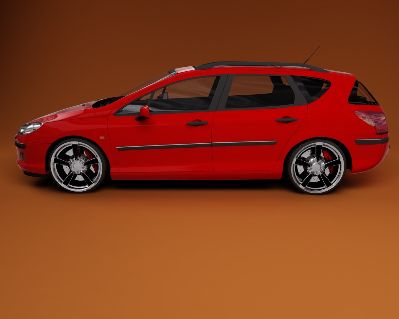 3d peugeot 407 sw model