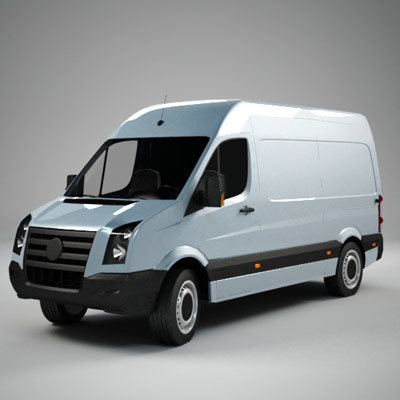 generic european van 3d model