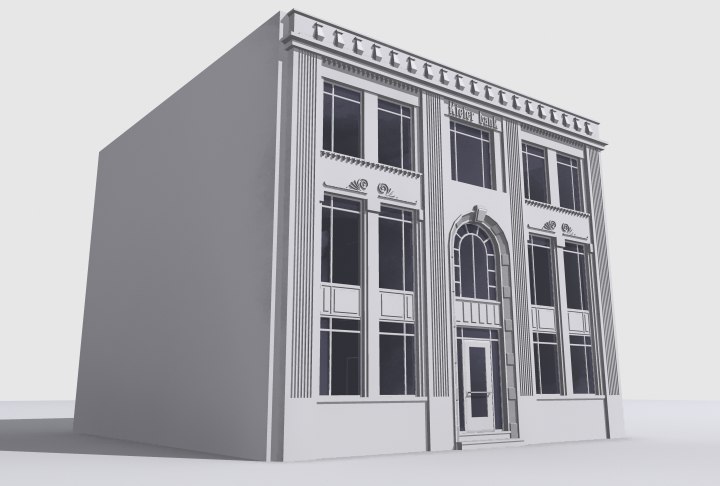 3d building interior