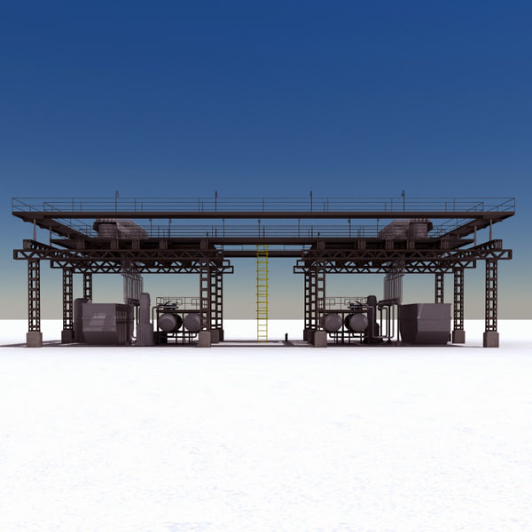 3d model of factory v4