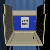 3d voting booth model