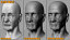 3d head old man polygons