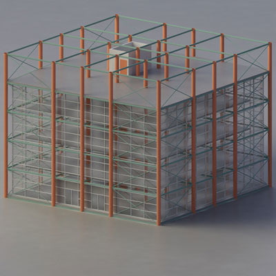 3d building structure