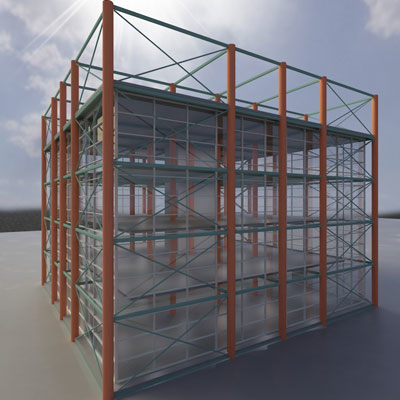 3d building structure
