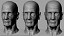 3d head old man polygons