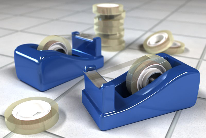 3d model tape dispenser