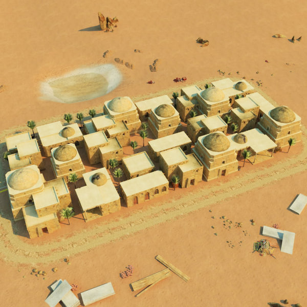 arab town 3d max