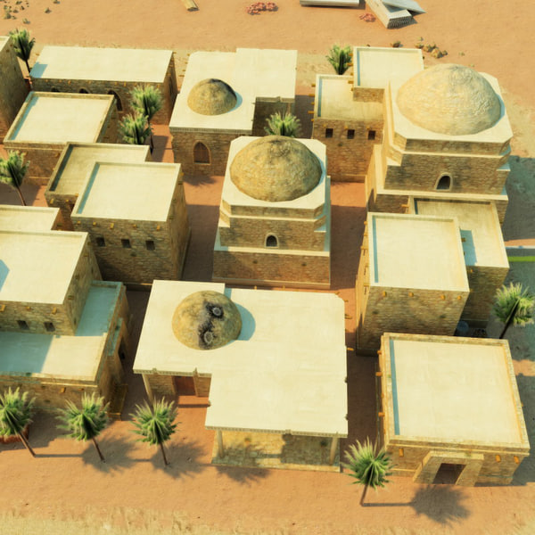 arab town 3d max