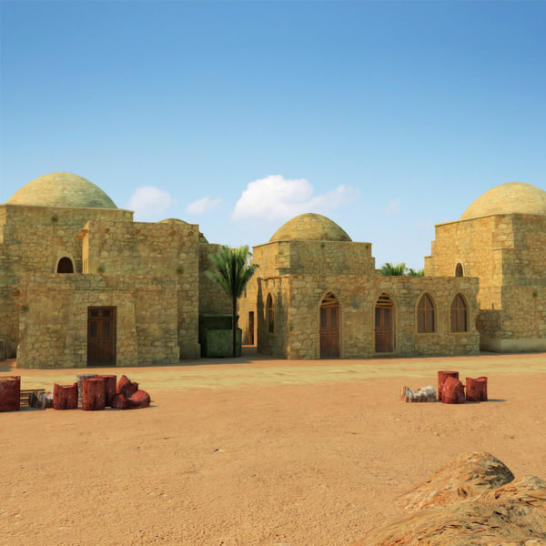 arab town 3d max