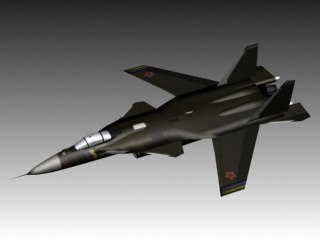 3d sukhoi su-47 berkut model