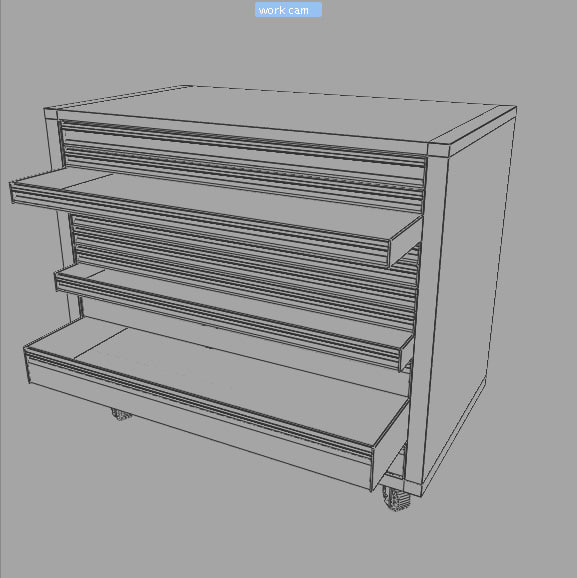 3d model of tool rack