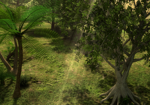 jungle scene 3d model