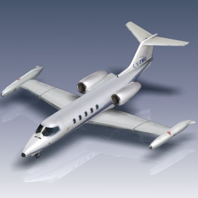 learjet 35a 3d model