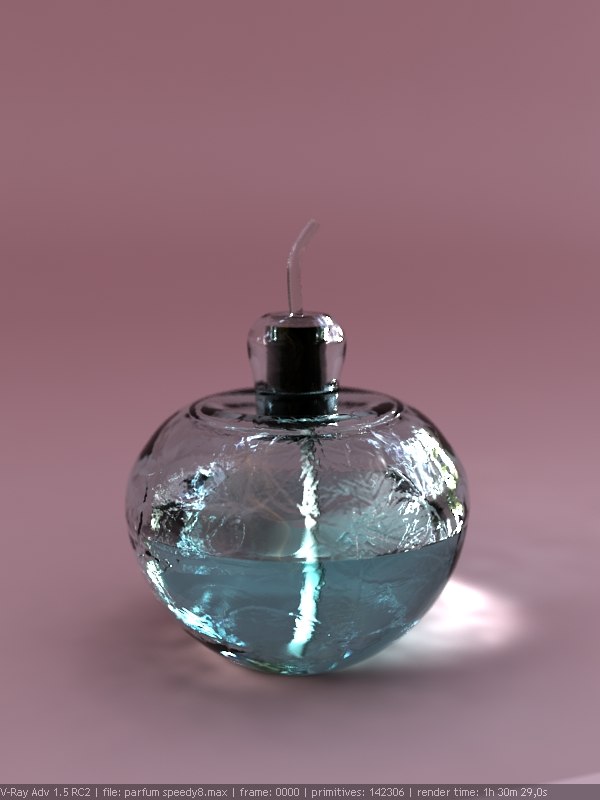 free perfume bottle 3d model