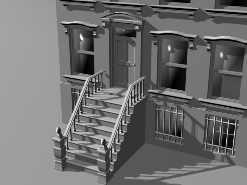 3d model brown stone