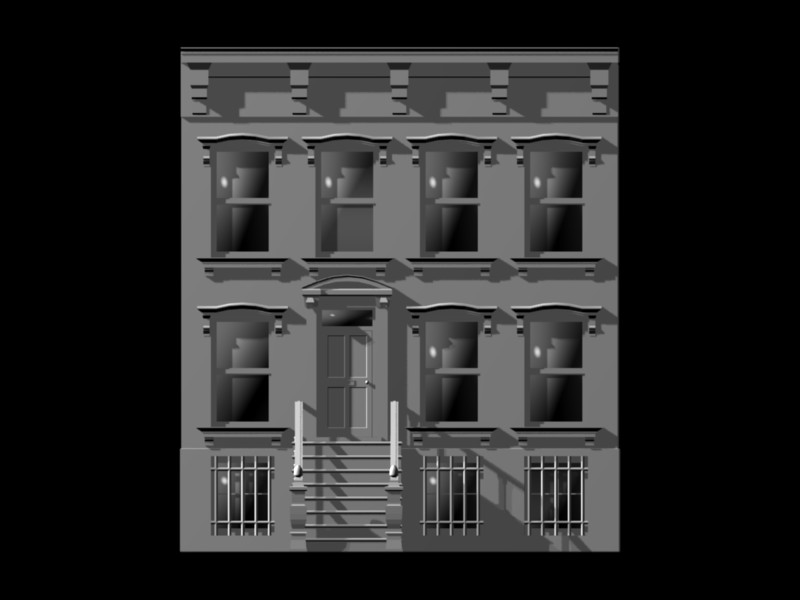 3d model brown stone