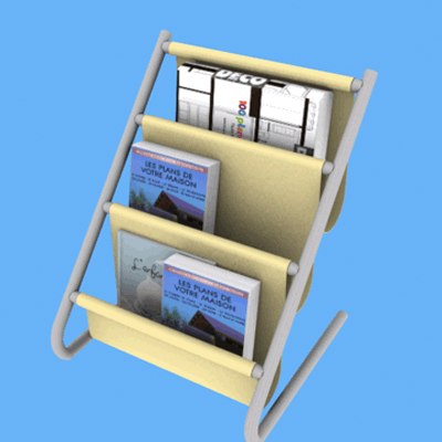 3d magazine rack model