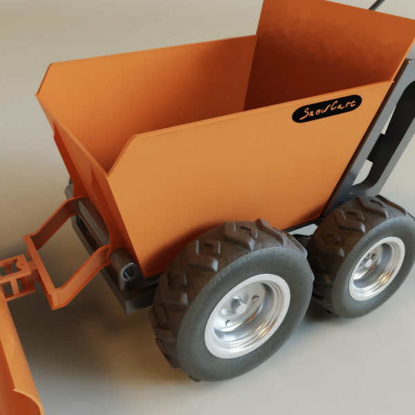 3d model muck-truck snow plough